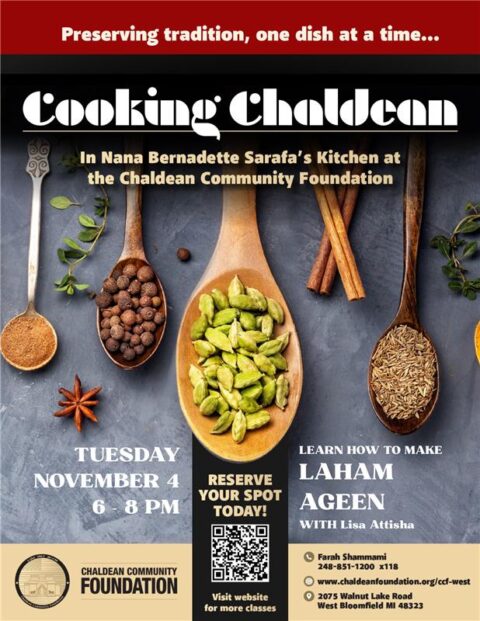 Cooking Chaldean: Laham Ageen - Chaldean Community Foundation